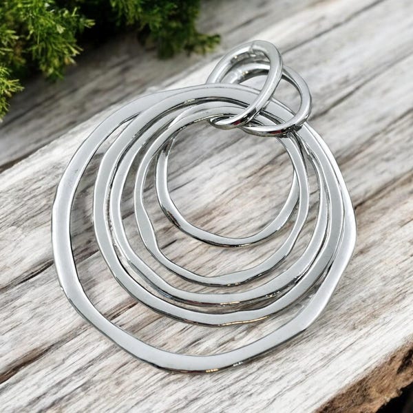 Large Metal Pendant - Etsy
