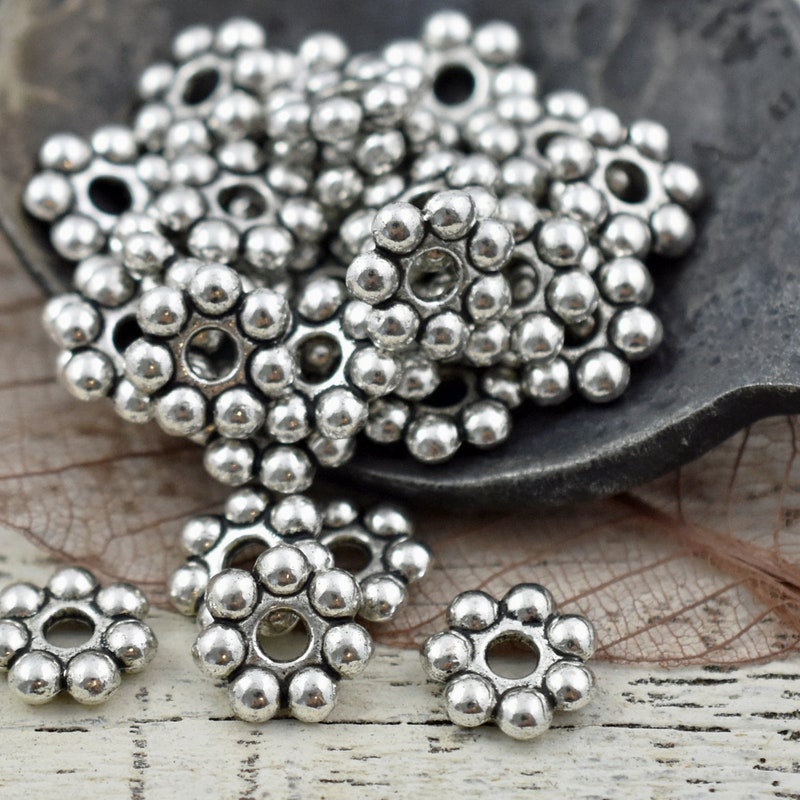 8mm Silver Spacer Beads - Etsy