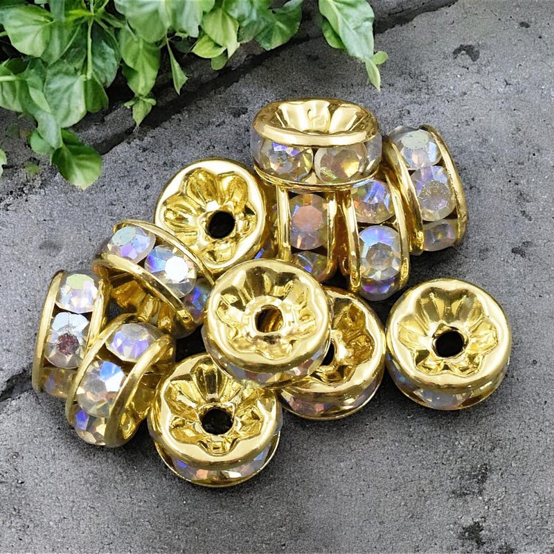 Crystal Rondelle - Etsy