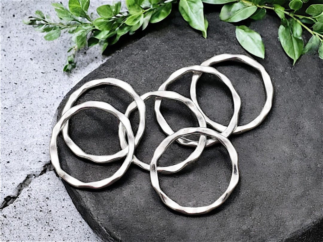 Twisted Jump Rings - Silver Jump Rings - Closed Jump Rings - 22mm ...