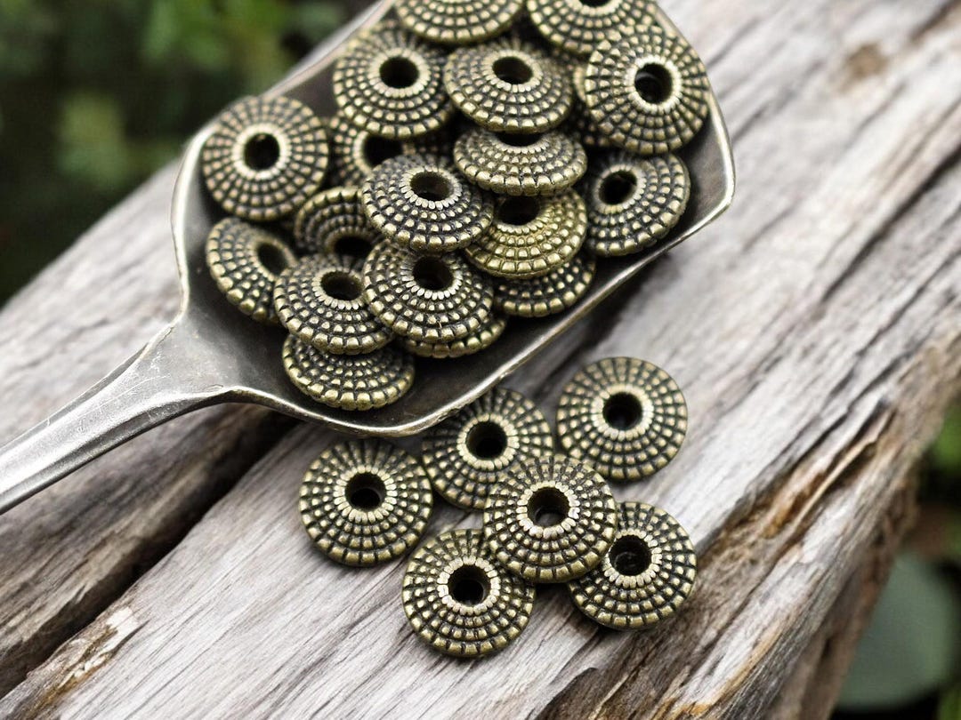 Metal Beads - Bronze Spacers - Bronze Beads - Bronze Spacer Beads ...