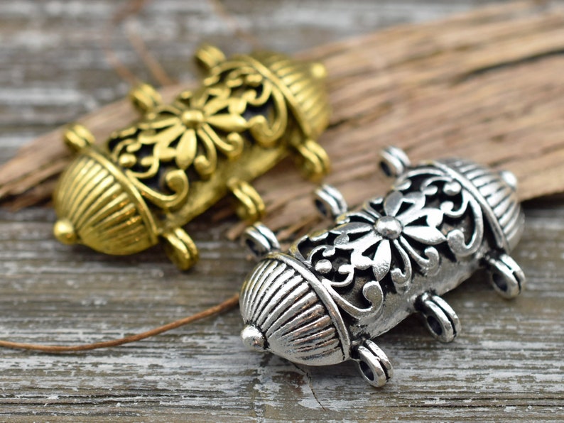 Multi Strand Connector - Metal Connector - Bracelet Connector - Jewelry ...