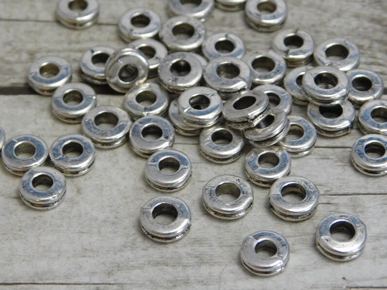 Silver Spacer Beads Antique Silver Spacers Metal Spacers - Etsy