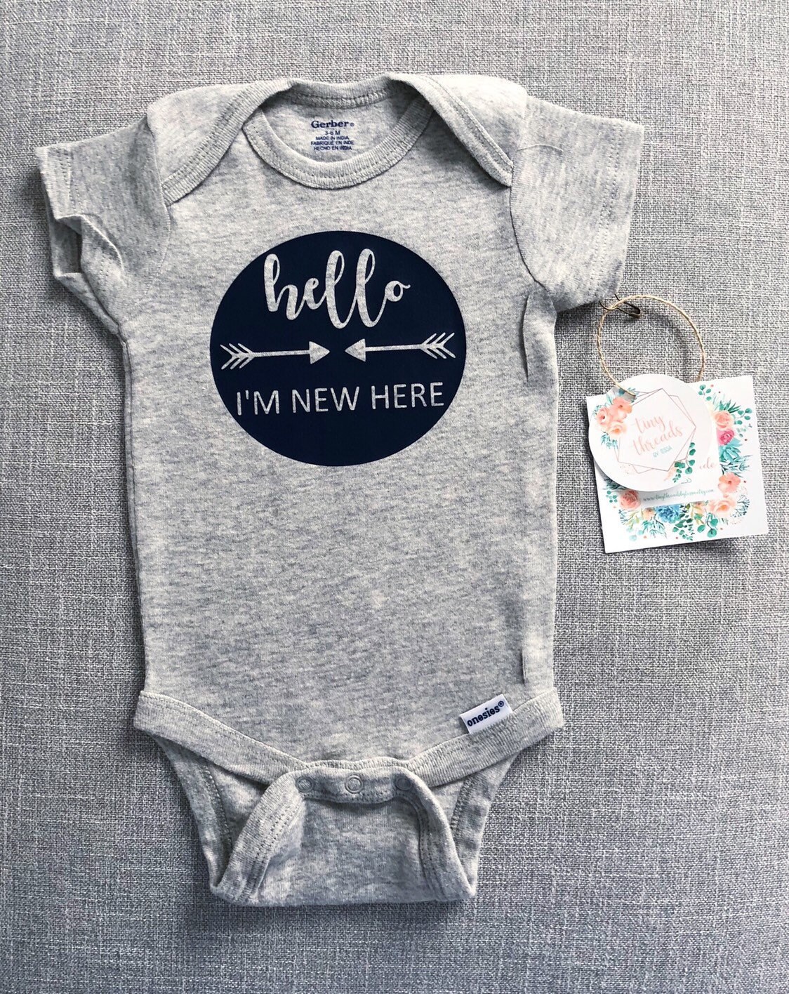 Hello I'm New Here Onesie® Baby Onesie® Baby Boy | Etsy