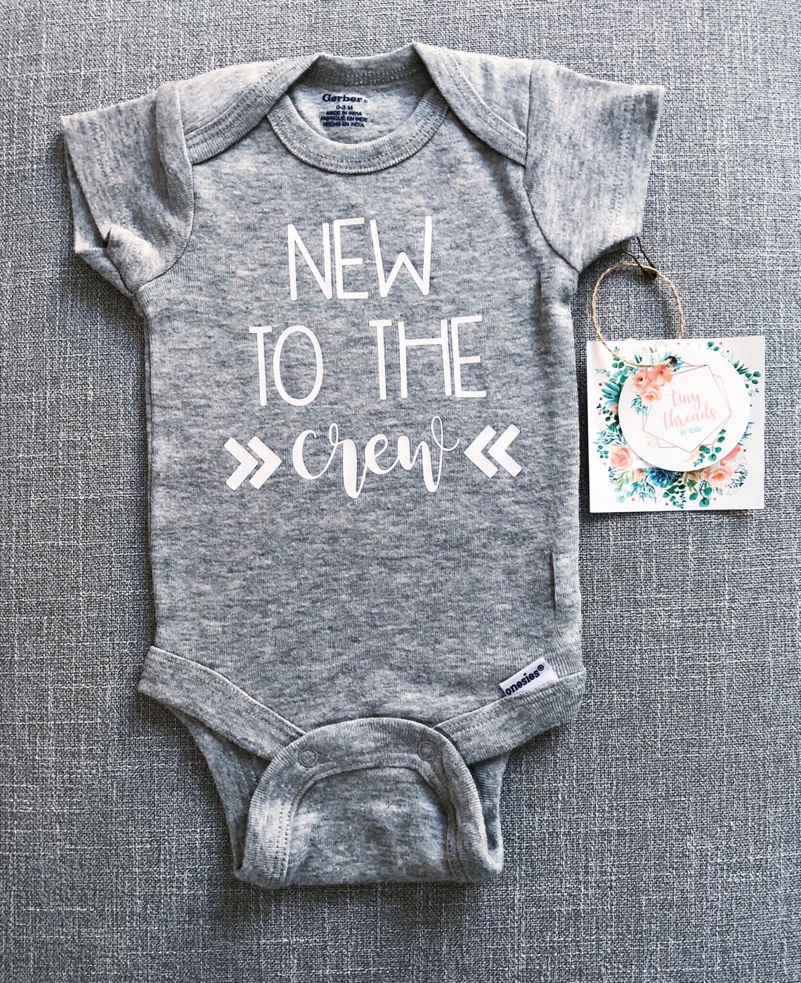 New to the Crew Onesie® Baby Onesie® Baby Boy Onesie® - Etsy