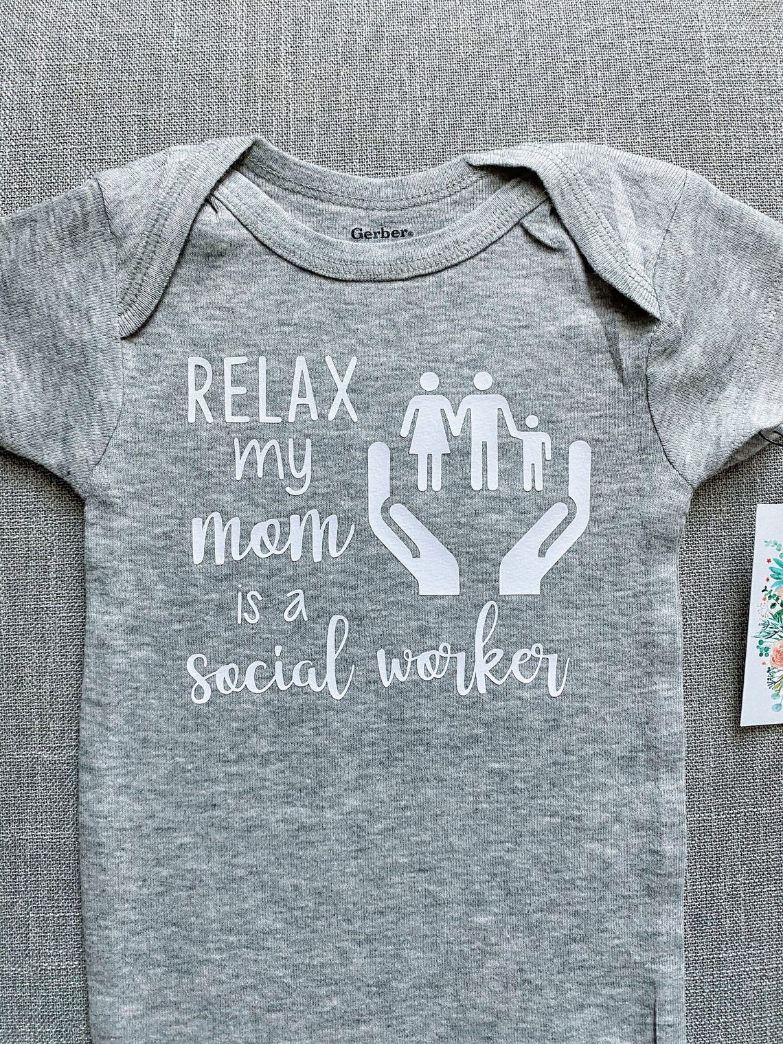 Relax My Mom is a Social Worker Onesie® Baby Onesie® Baby | Etsy