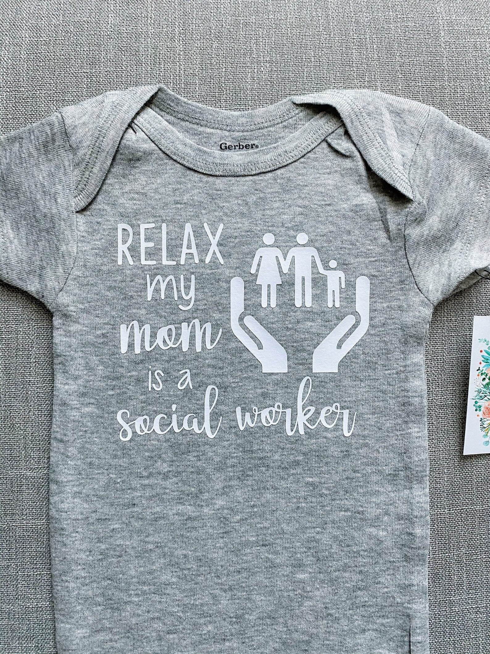Relax My Mom is a Social Worker Onesie® Baby Onesie® Baby | Etsy