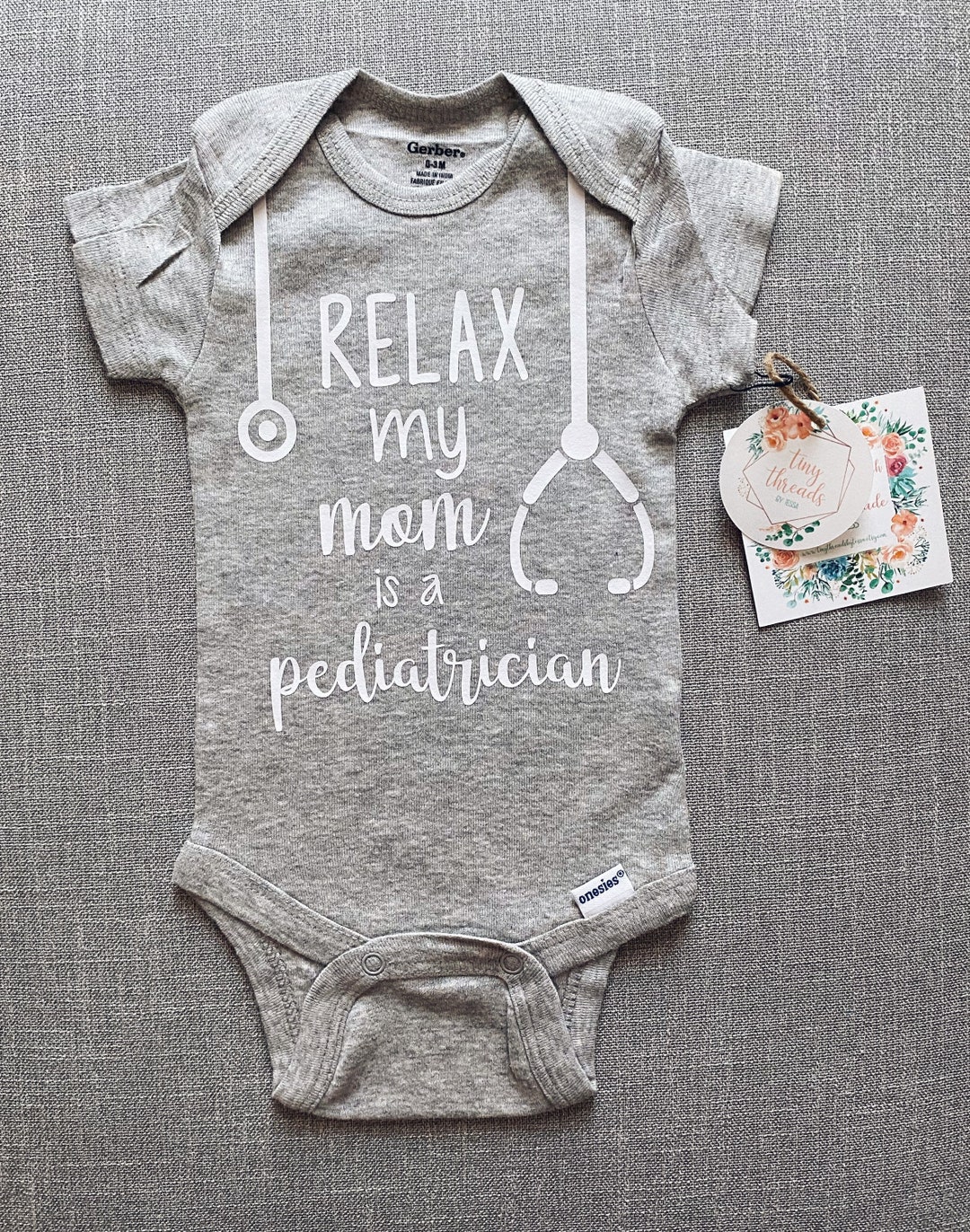 Relax My Mom is a Pediatrician Onesie® Baby Onesie® Baby - Etsy
