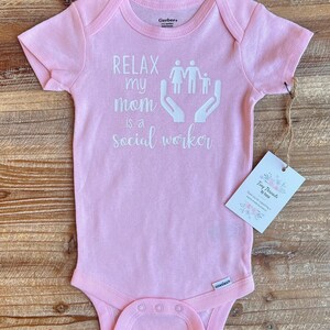 Relax My Mom is a Social Worker Onesie® | Baby Onesie® | Baby Boy ...