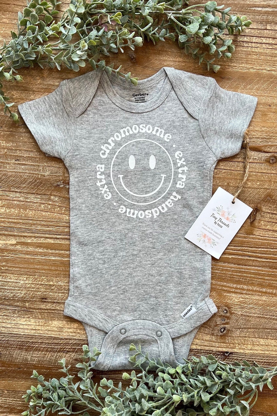 Extra Chromosome Extra Handsome Onesie® | Down Syndrome Awareness ...