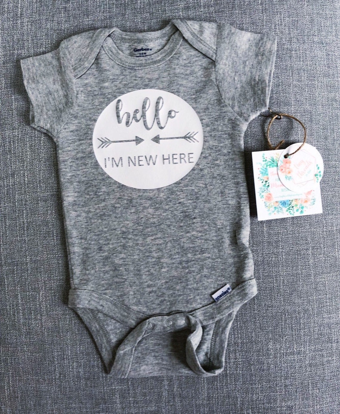 Hello I'm New Here Onesie® Baby Onesie® Baby Boy | Etsy