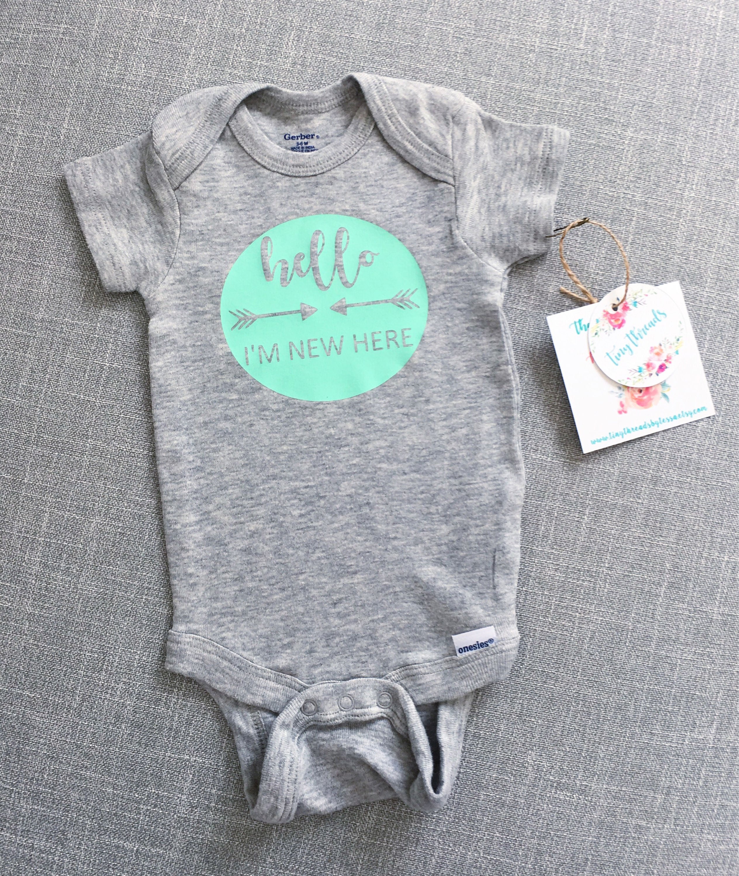 Hello I'm New Here Onesie® Baby Onesie® Baby Boy | Etsy