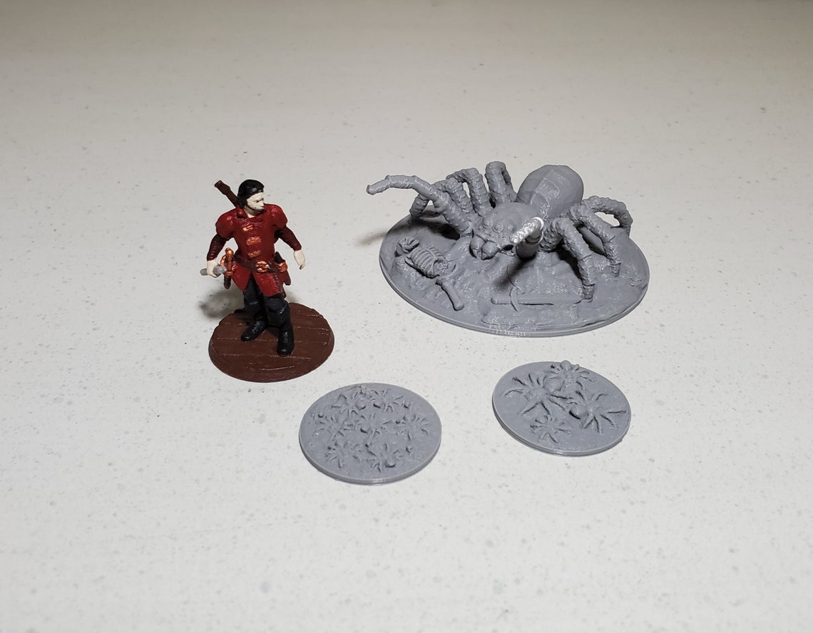 Giant Spider and Swarms 3 28mm Tabletop Miniatures | Etsy