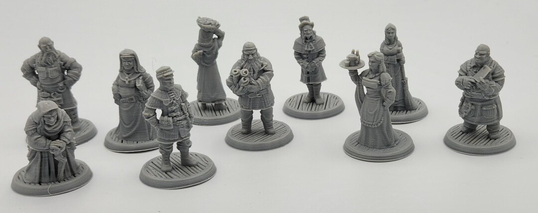 Villagers (10) - 28mm Tabletop Miniatures - Etsy