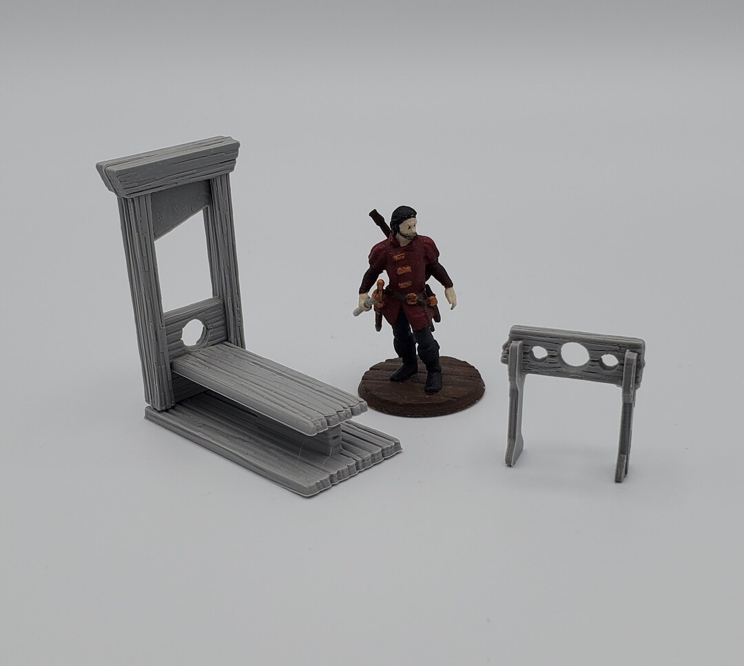 Guillotine and Stocks 2 28mm Tabletop Miniature - Etsy