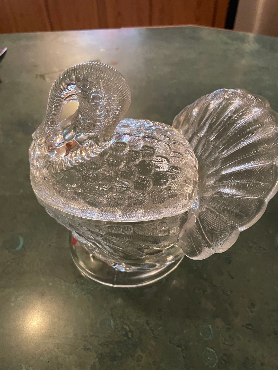 Vintage Glass Nesting Turkey - Etsy
