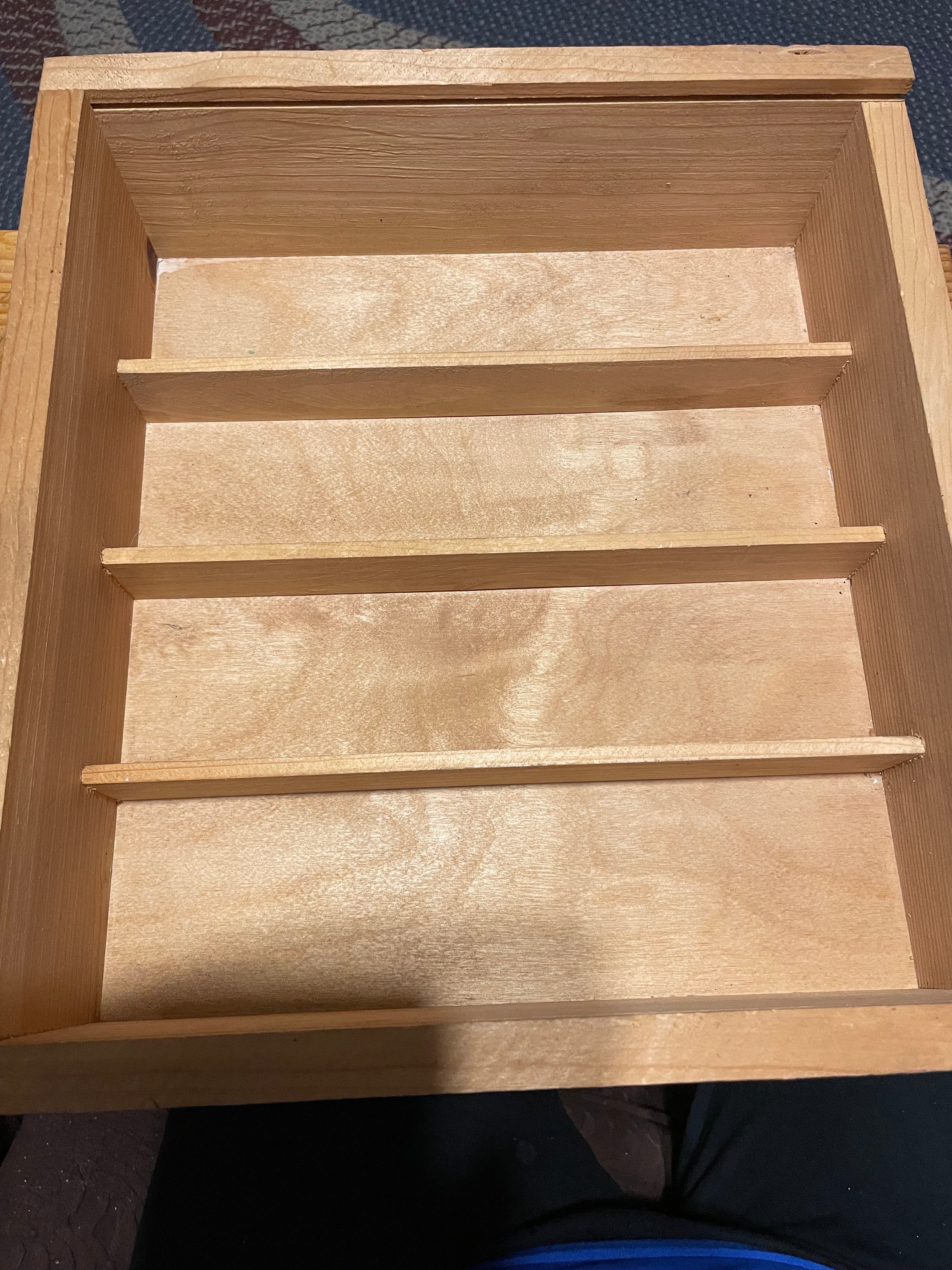 Wooden Box With Recessed Shelving - Etsy