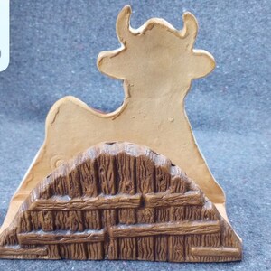 Hindt Pottery Cow Napkin Holder Signed - Etsy
