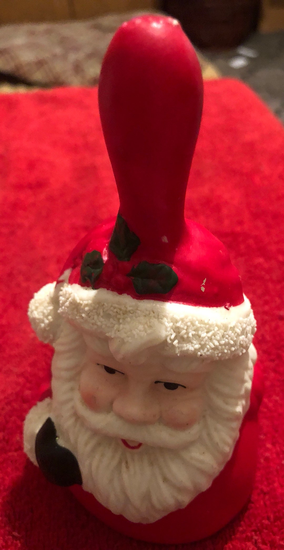 Vintage Santa Bell - Etsy