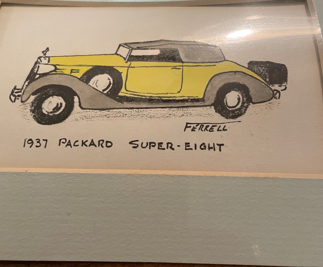 5 Vintage Cars / Truck Pen & Ink Drawings - Etsy