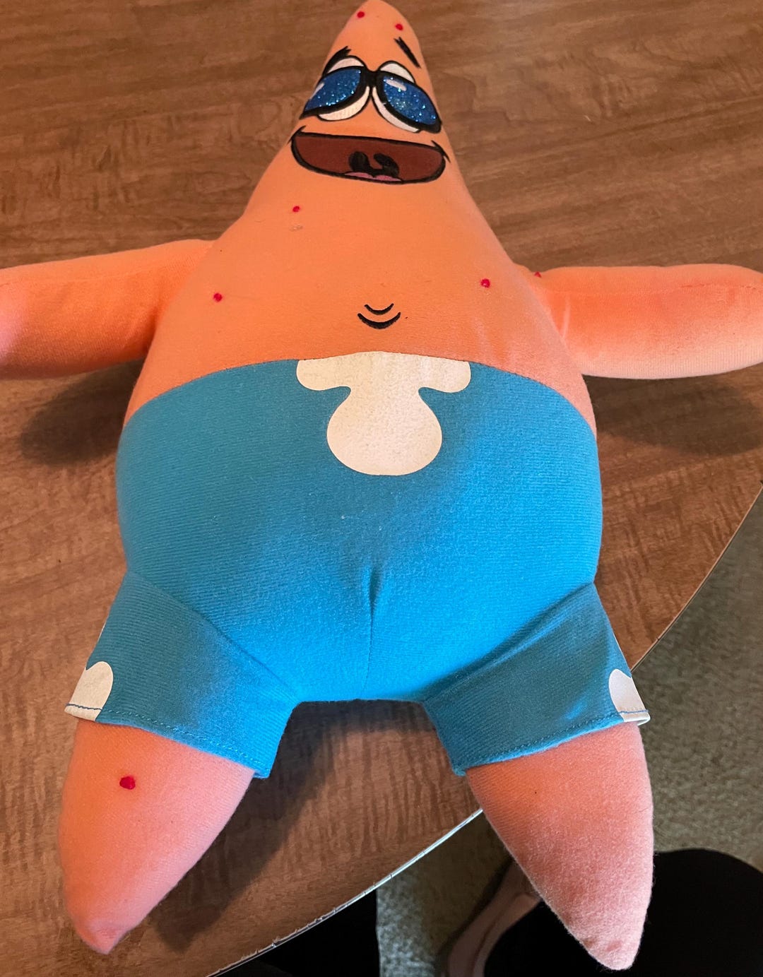 Nickelodeon Spongebob Patrick Blue Swim Trunks Glitter Glasses and ...