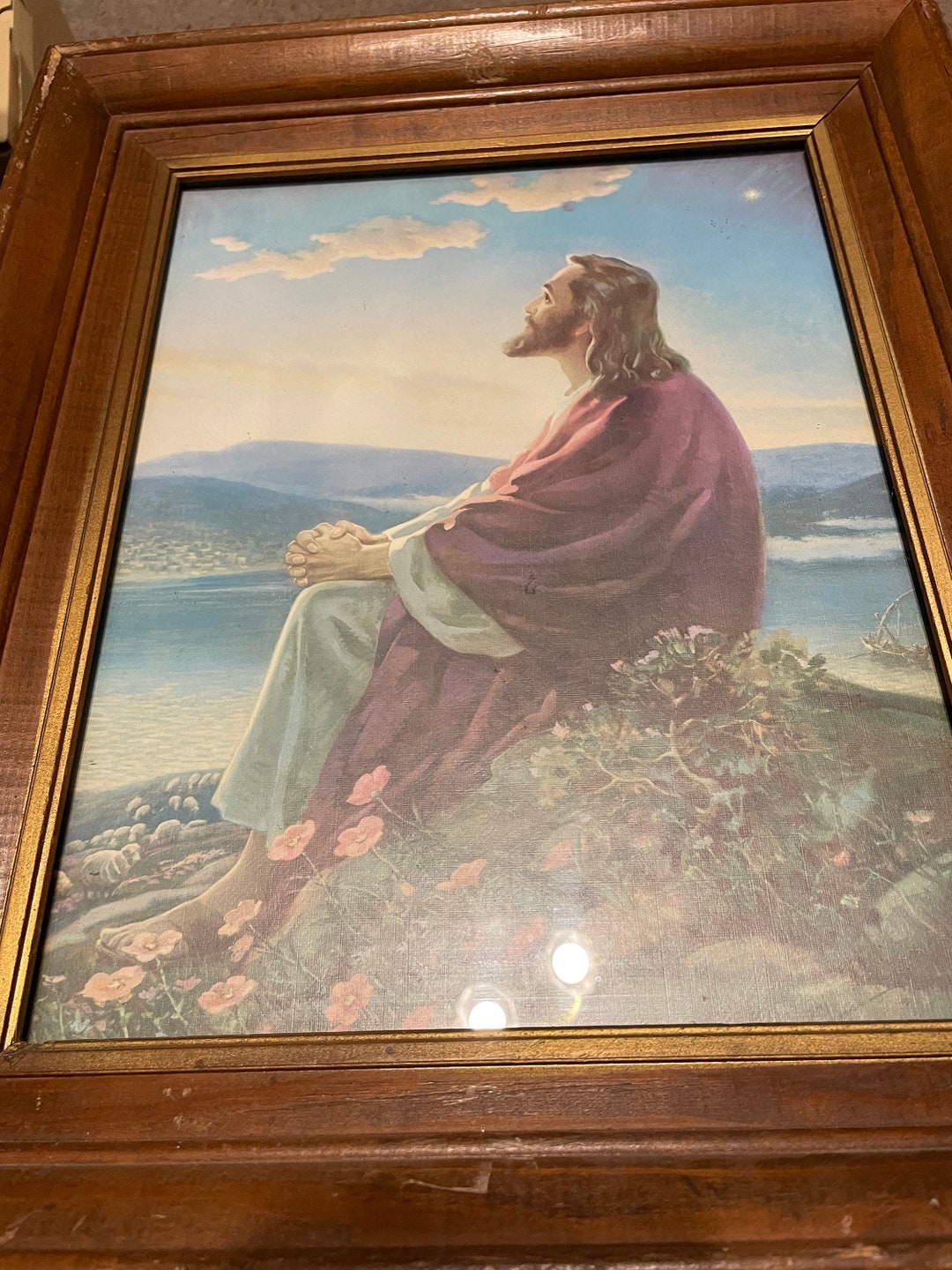Warner Sallman Jesus Christ at Dawn - Etsy