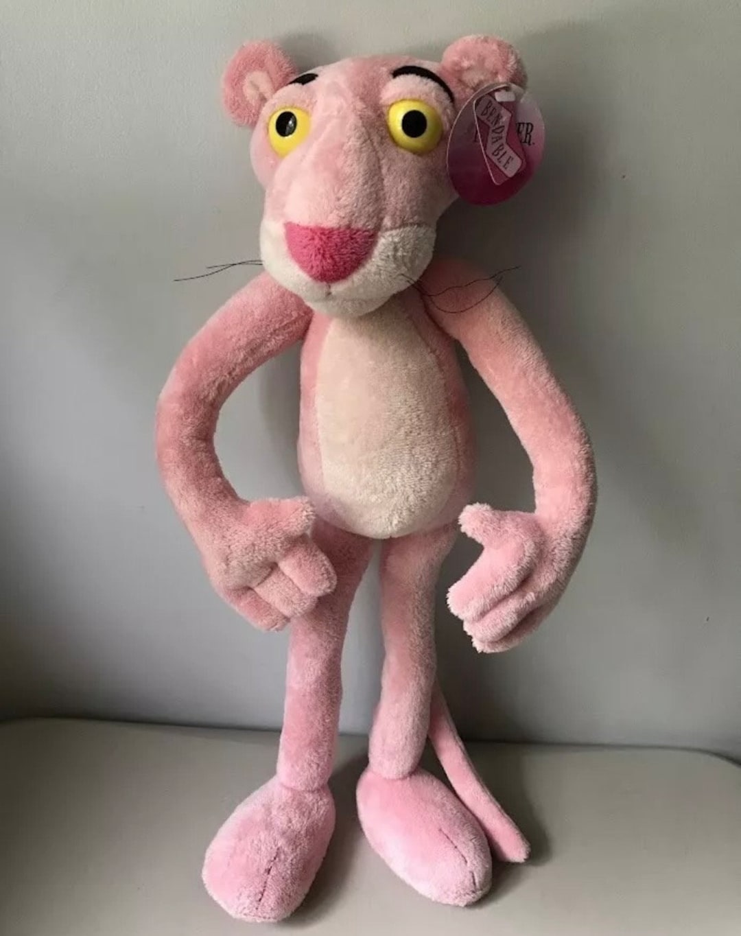 Pink Panther Bendable Plush - Etsy