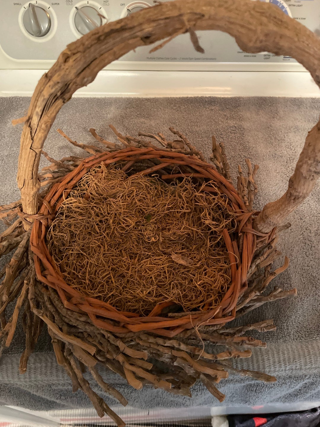 Primitive Branch Twig Bird Nest Basket - Etsy