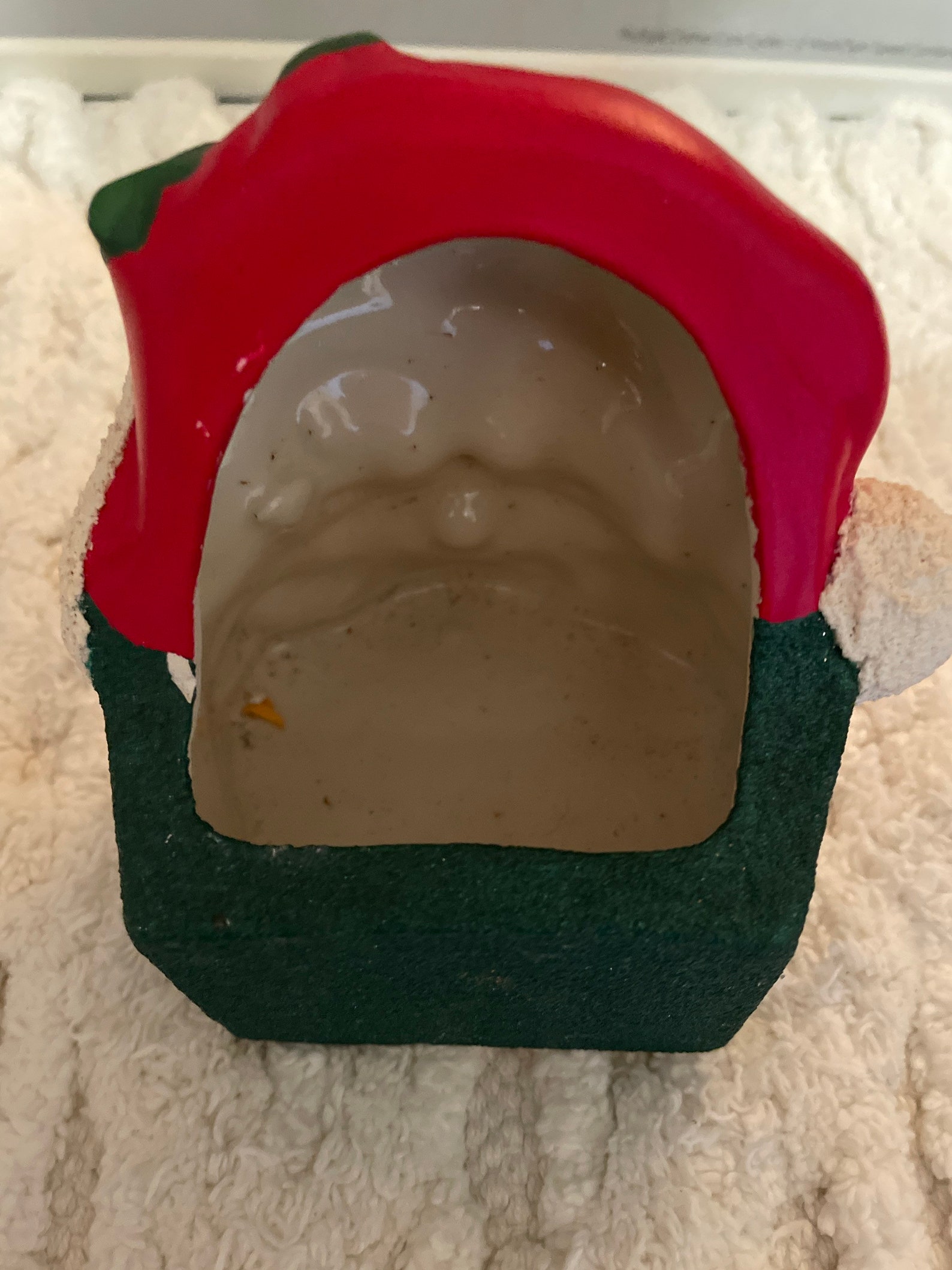 Ceramic Blue Eyed Santa - Etsy