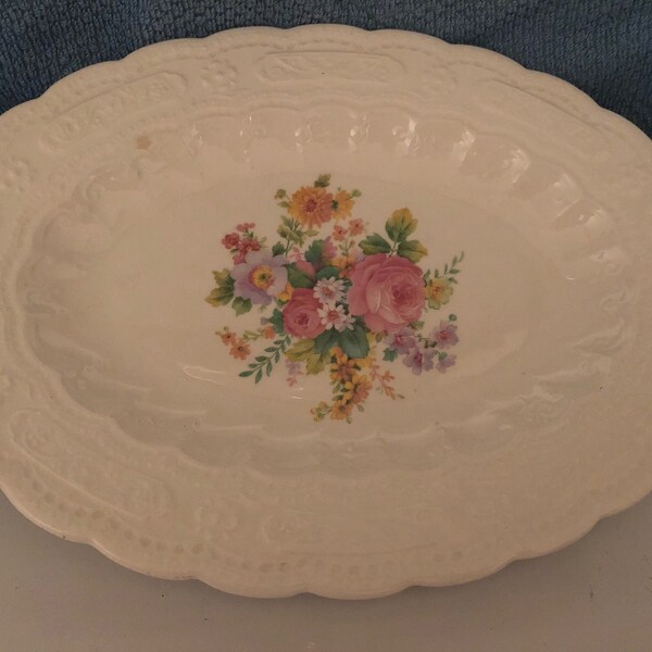 Edwin M Knowles Platter - Etsy