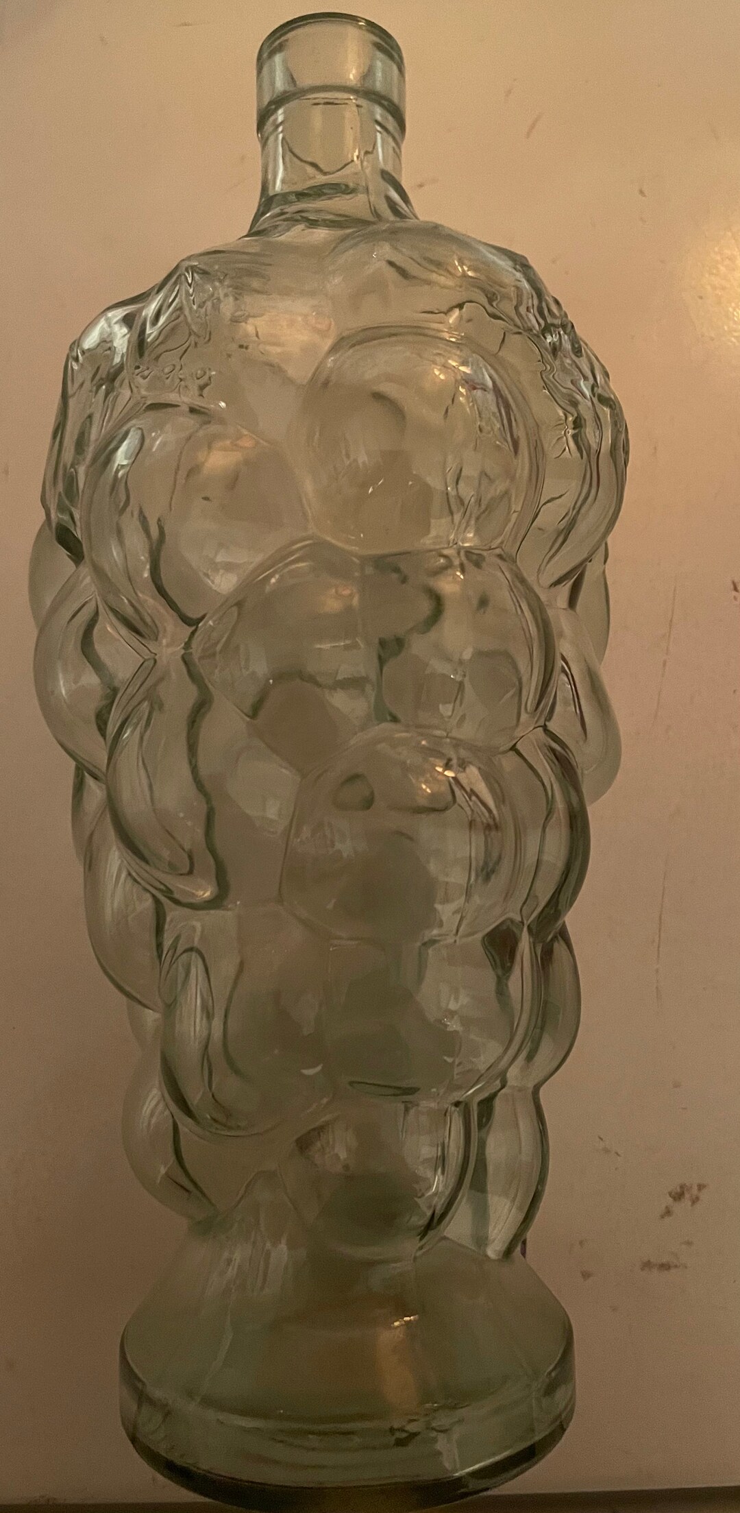 Clear Glass Cluster Grapes Bottle - Etsy