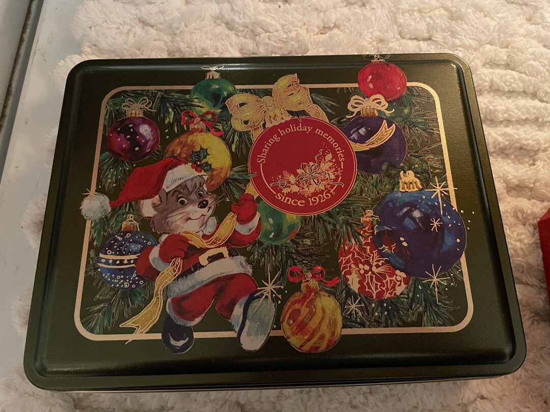 Swiss Colony Christmas Mouse Tin - Etsy