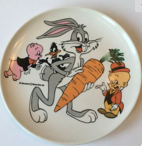 Vintage Warner Bros Inc Plastic Plate | Etsy
