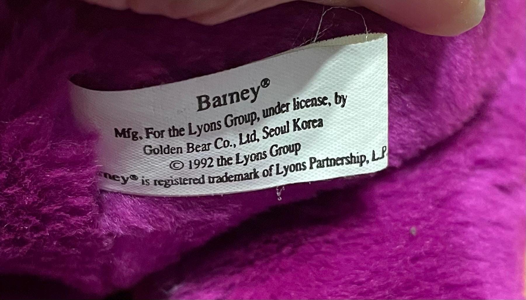 Vintage Plush Barney & Barney Ornament - Etsy