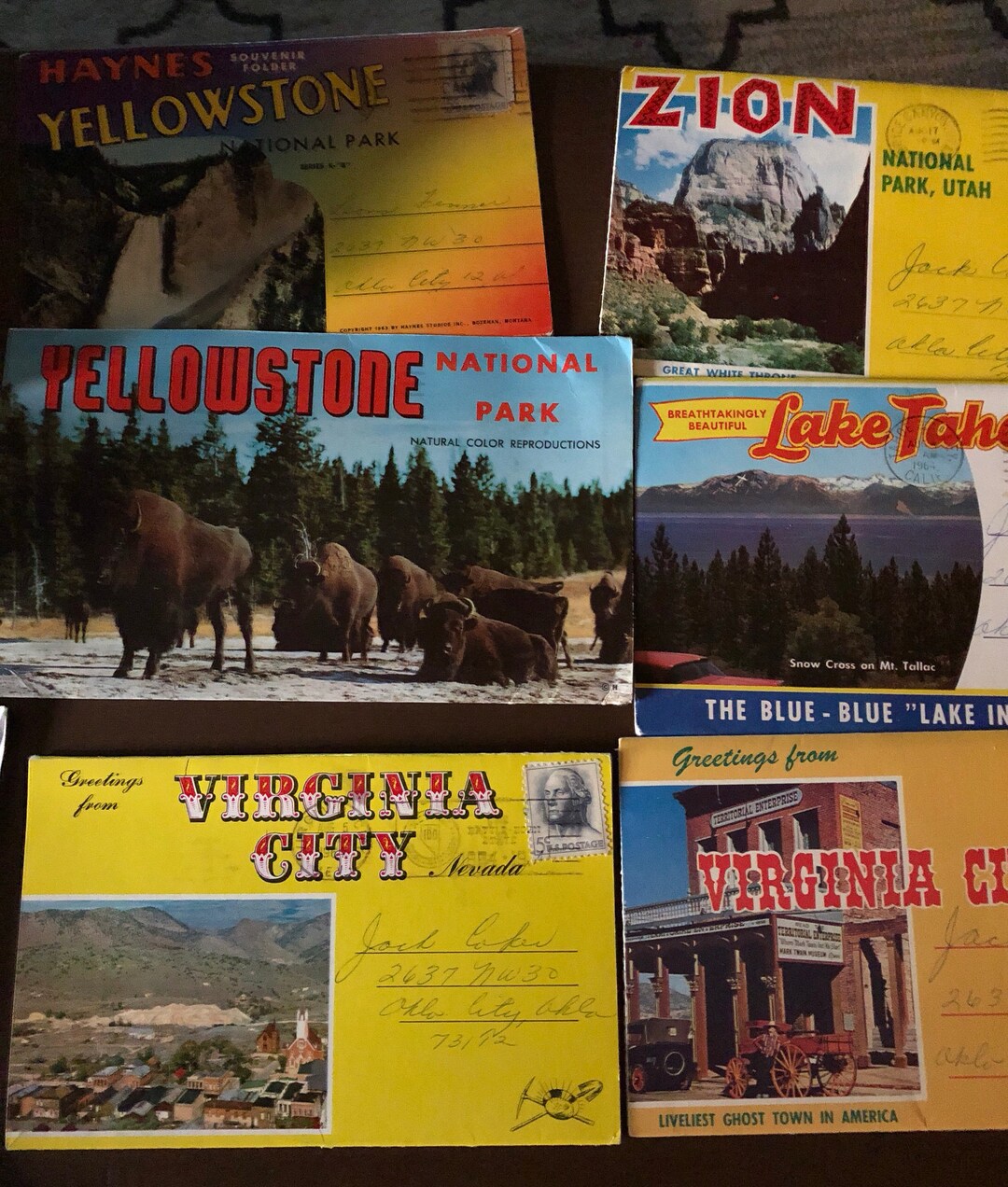 6 Fold Out Postcards Utah Nevada Montana - Etsy