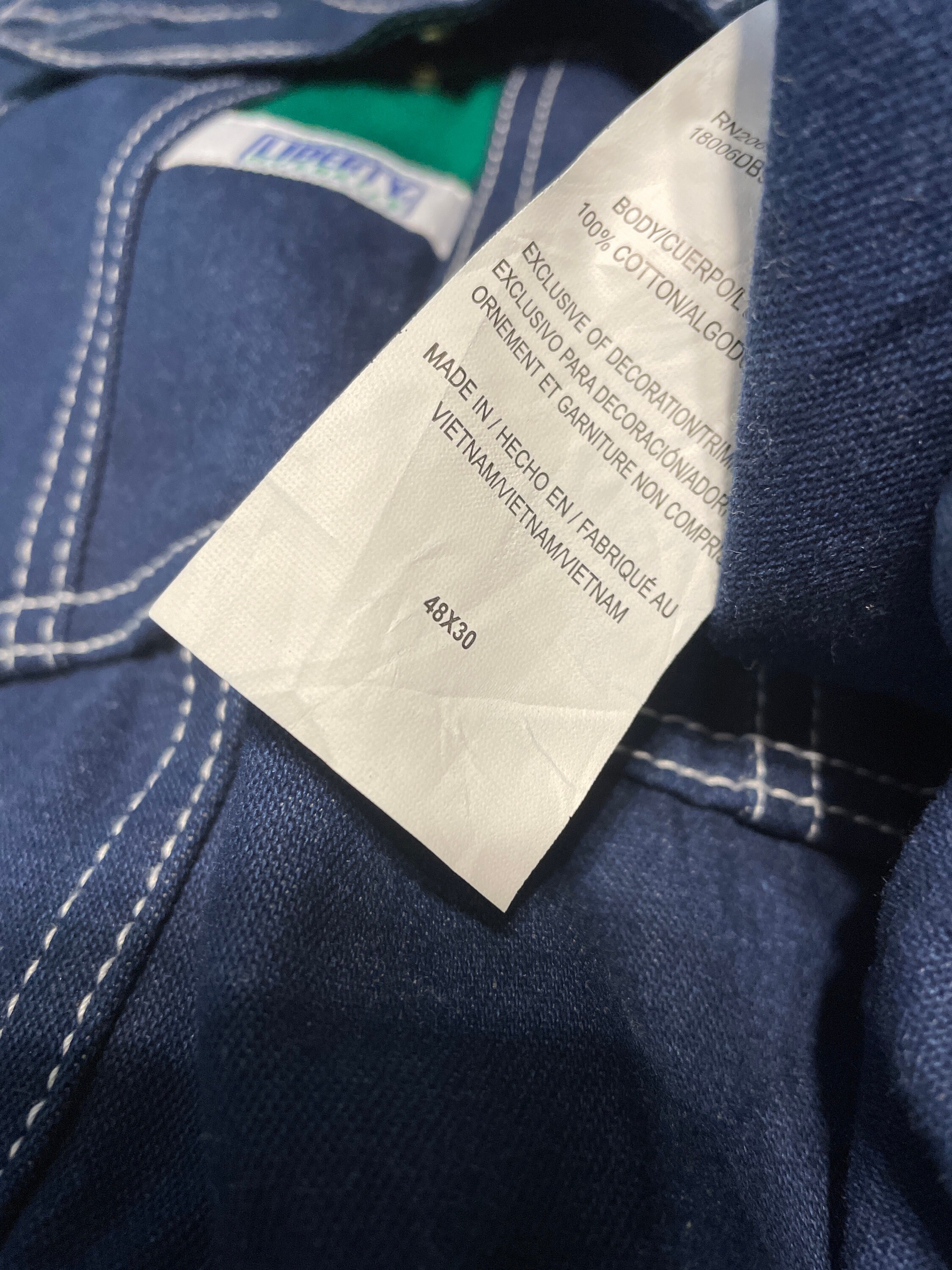 Liberty Overalls Mens 48 X 30 - Etsy