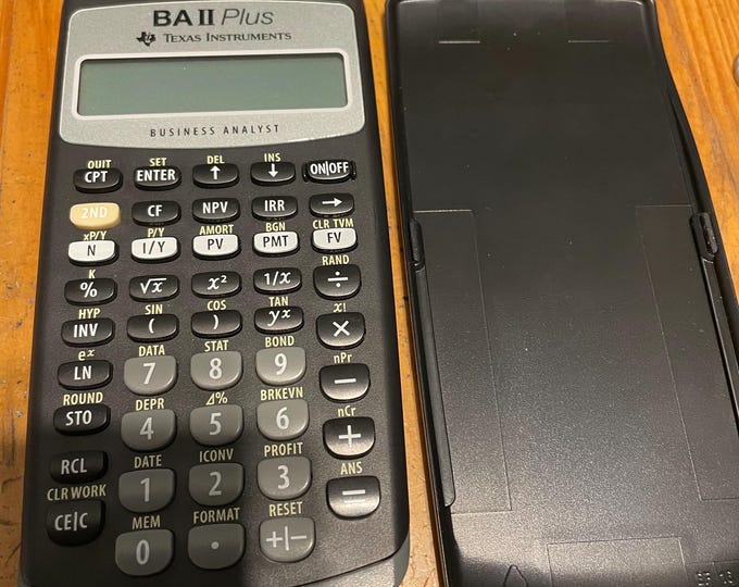 Texas Instruments Ba II Plus Business Analyst Financial Calculator ...