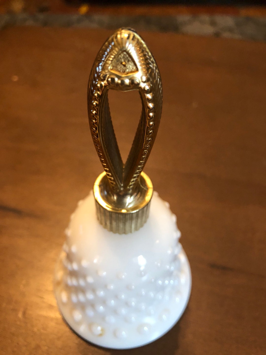 Avon Milk Glass Bell Perfume Bottle - Etsy