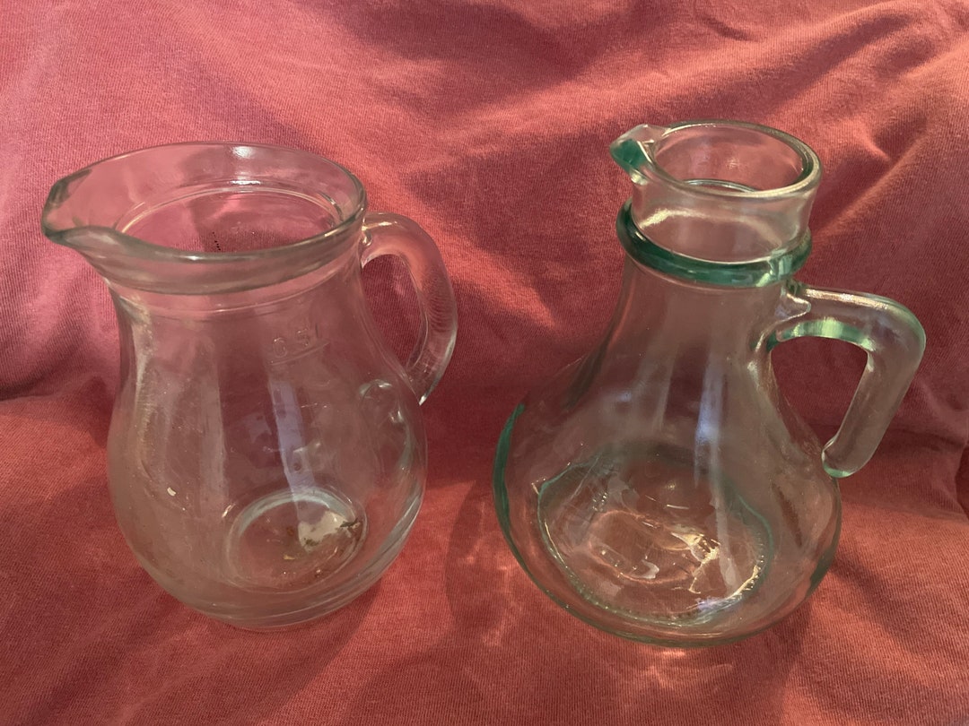 2 Vintage Pasabahce & Italy Pitchers - Etsy