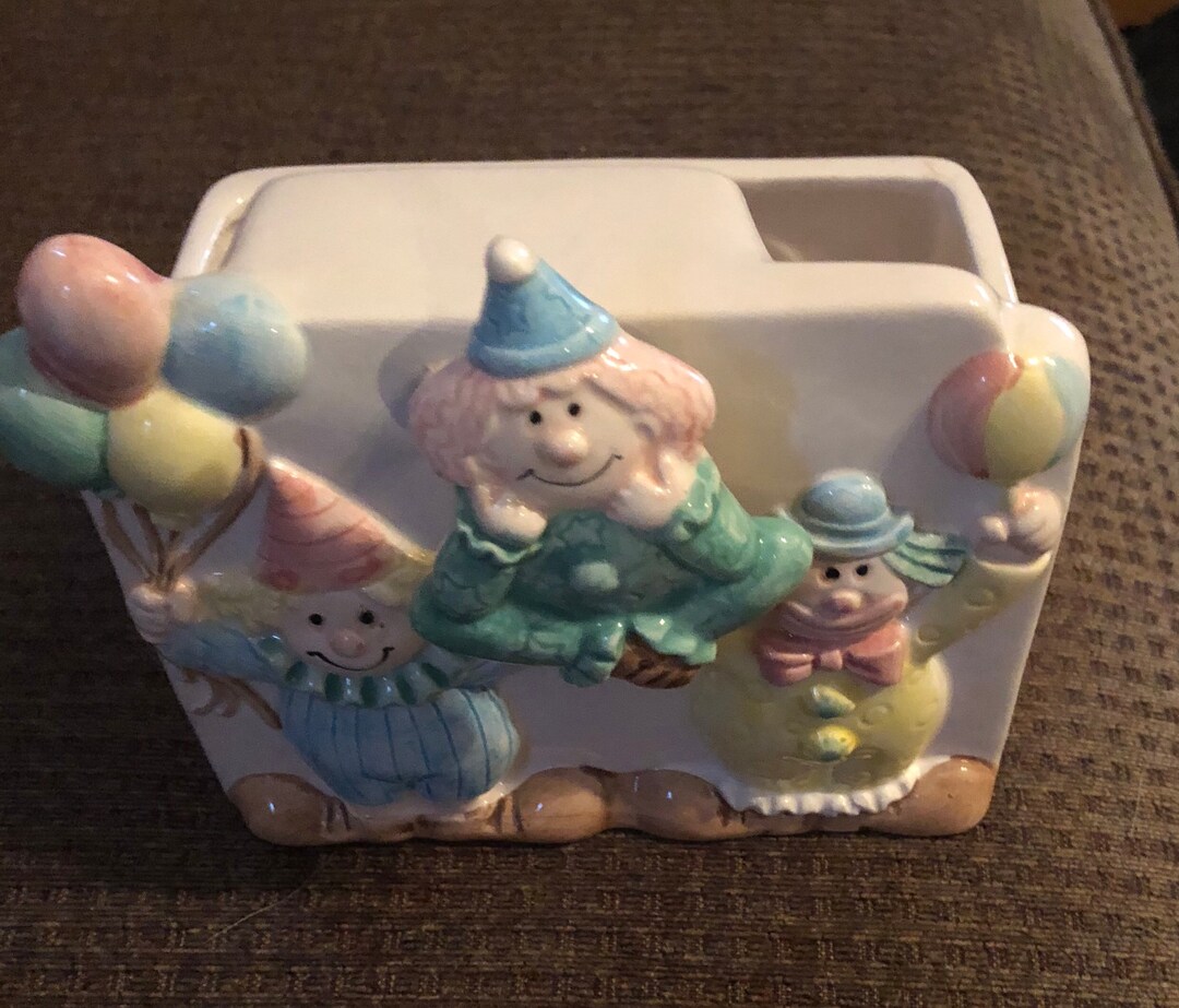 LBK Floral Vase Musical Clowns - Etsy