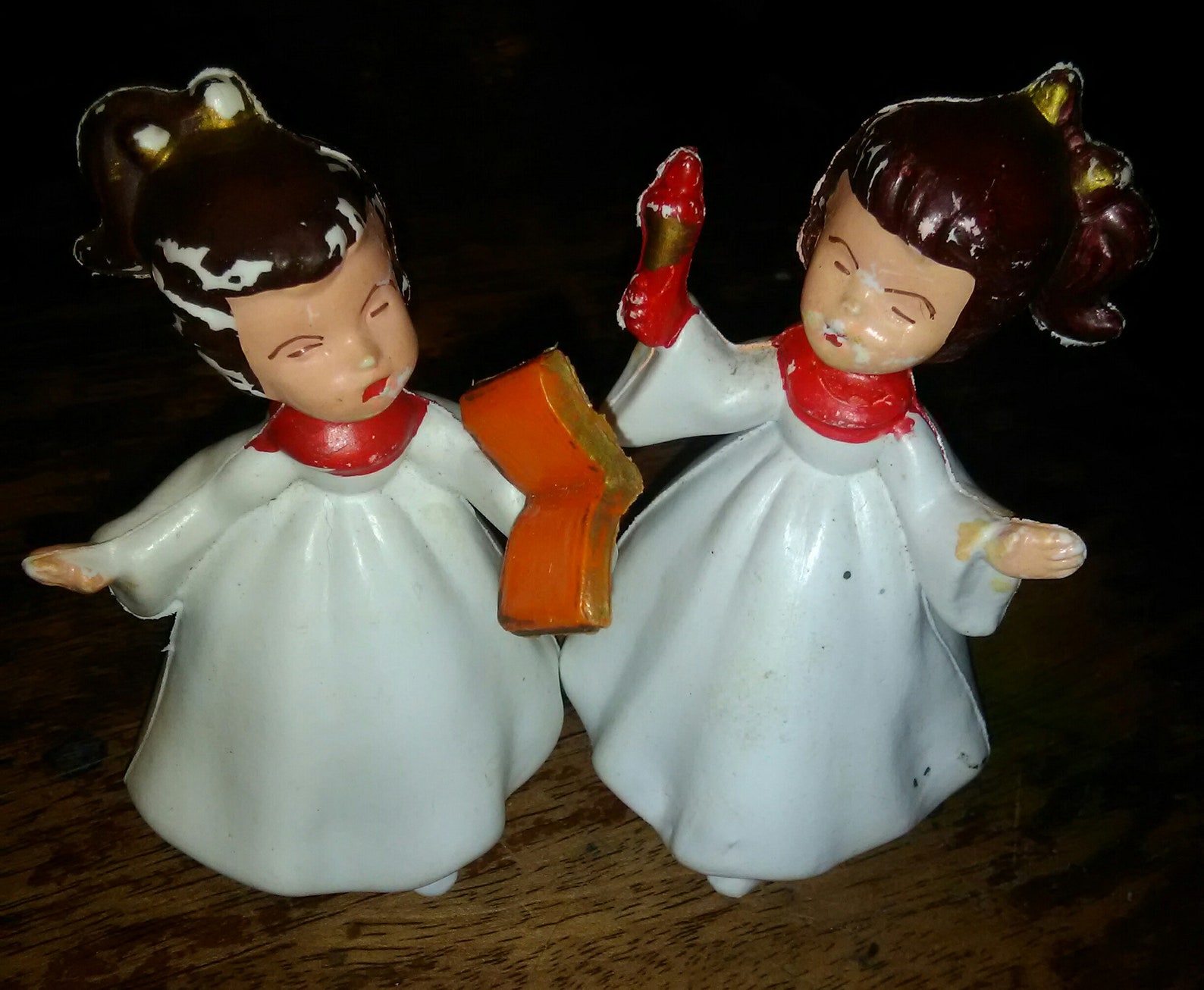 2 Vintage Plastic Christmas Angels - Etsy