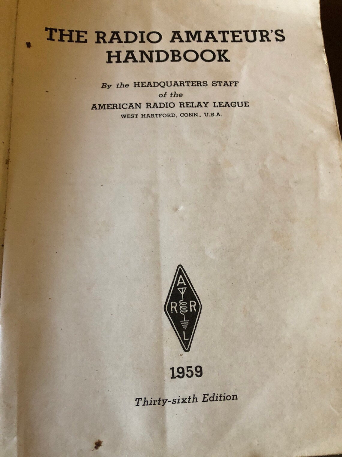The Radio Amateurs Handbook Etsy