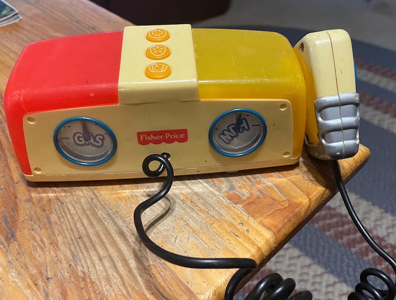 Vintage Fisher Price Gas / Speedometer Toy Radio - Etsy