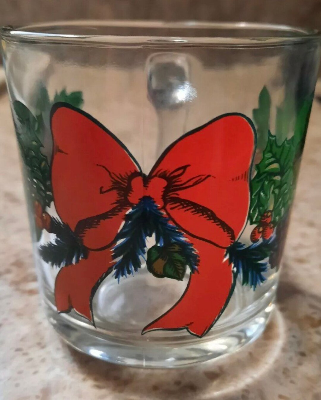 Vintage AHC Christmas Glass Cups - Etsy