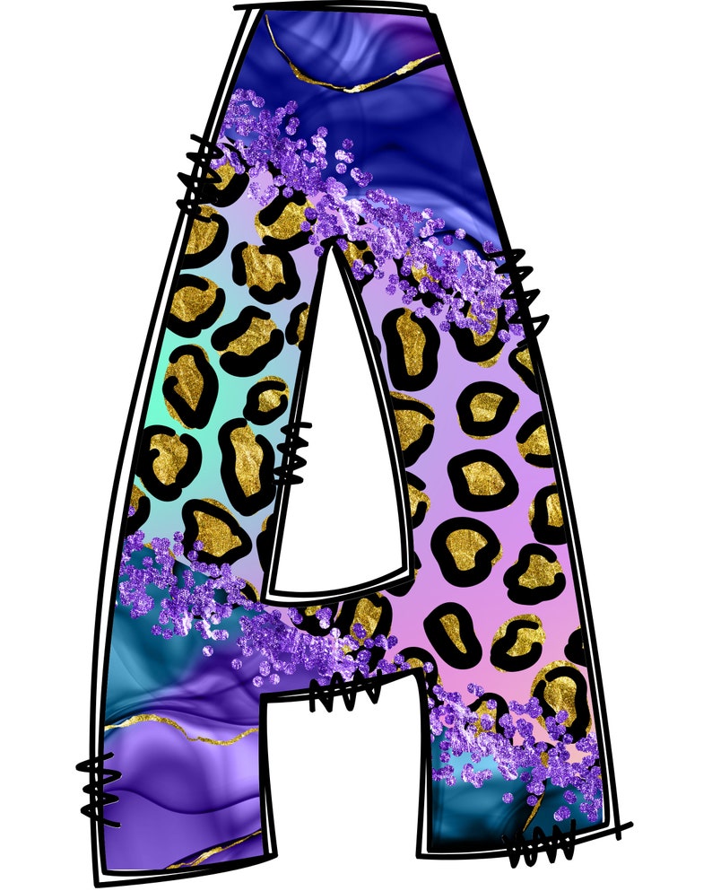 Inked Leopard Alphabet - Etsy