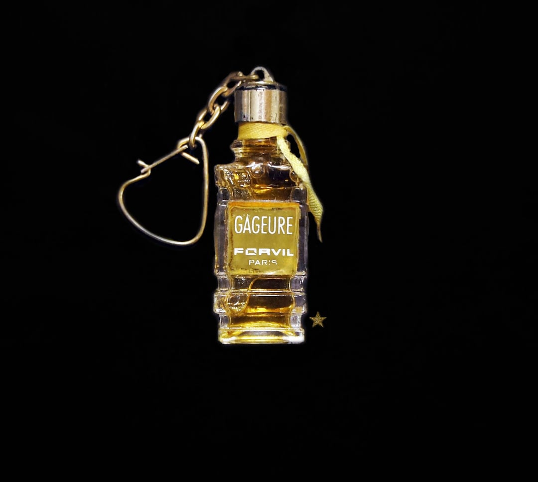 Rare Miniature of Vintage Perfume Key Ring, GAGEURE De FORVIL, Eau De ...