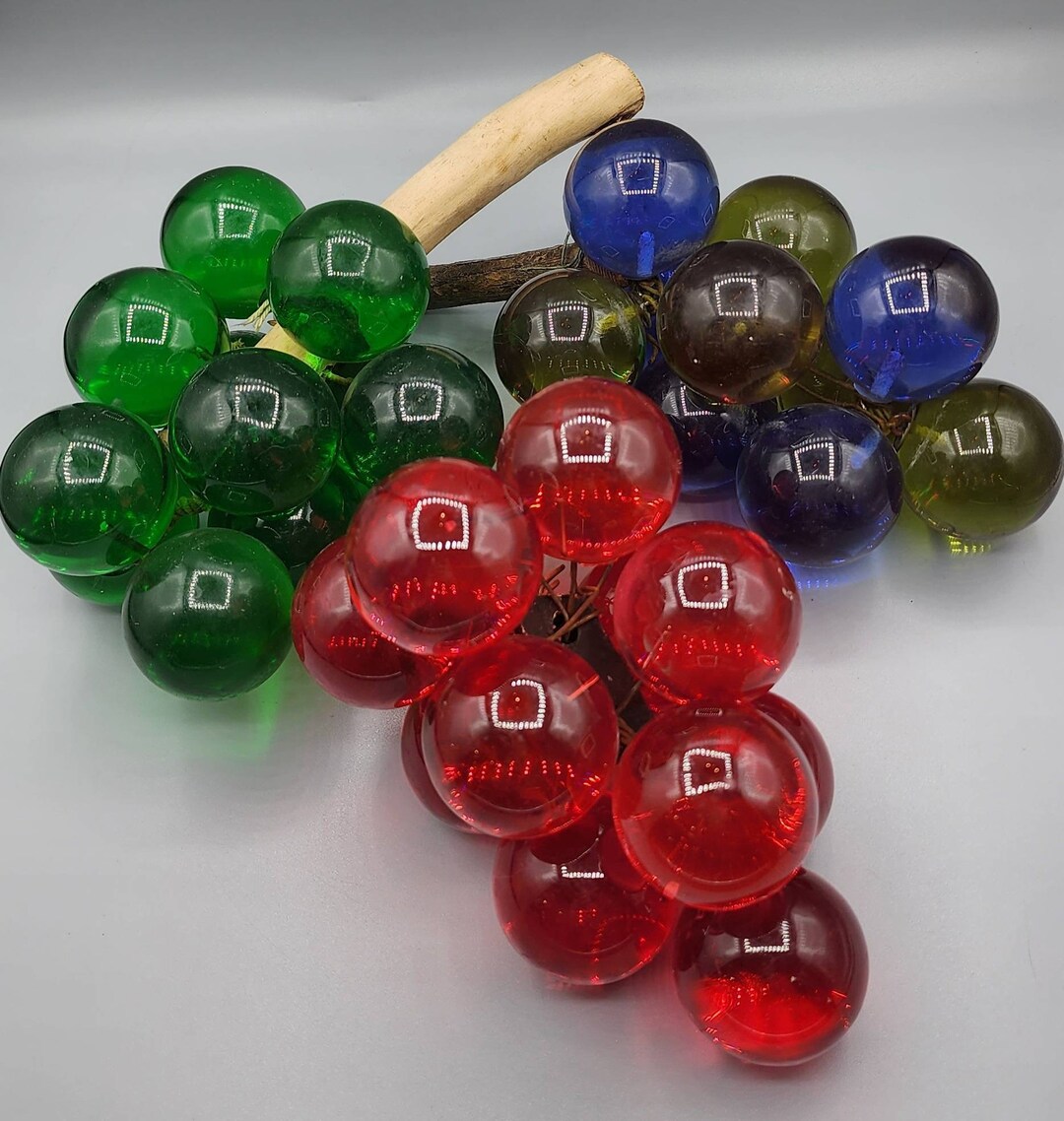 Set of 3 Mid Century Lucite Grapes - Etsy