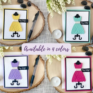 Card Kit for Women, DIY Barbie Dress Cards, BFF Card Kit, Galentines ...