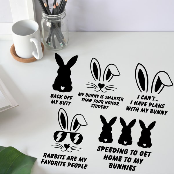 Bunny Ears Car Decal - Etsy