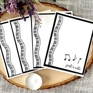 Music Thank You Card Set, Handmade Thank You Cards, Gifts for Orchestra ...
